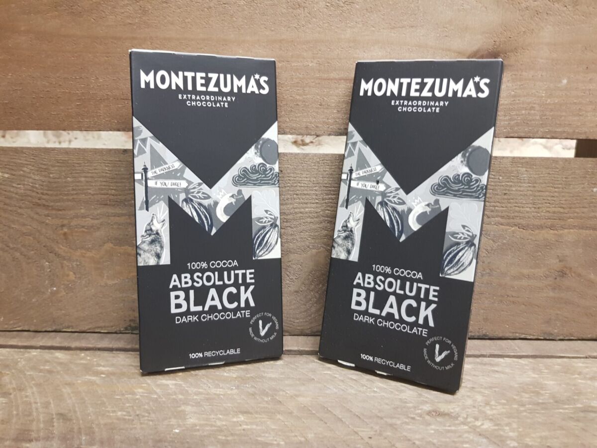 Montezuma Chocolate Absolute Black 100% Cocoa 90g - Cross Lanes