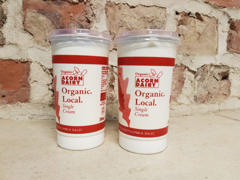Acorn Dairy Organic Single Cream 284ml - Cross Lanes